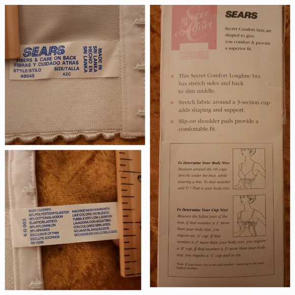 Sears | Intimates & Sleepwear | Vintage 97s Long Line Bra From Sears ...